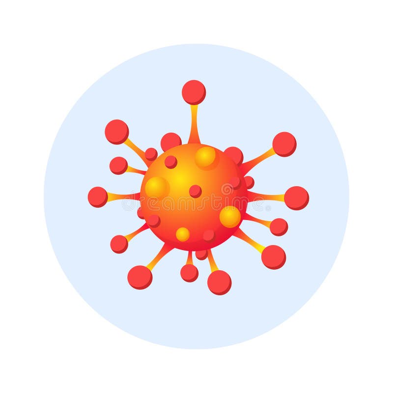Virus Cell Round Composition Stock Vector - Illustration of ...