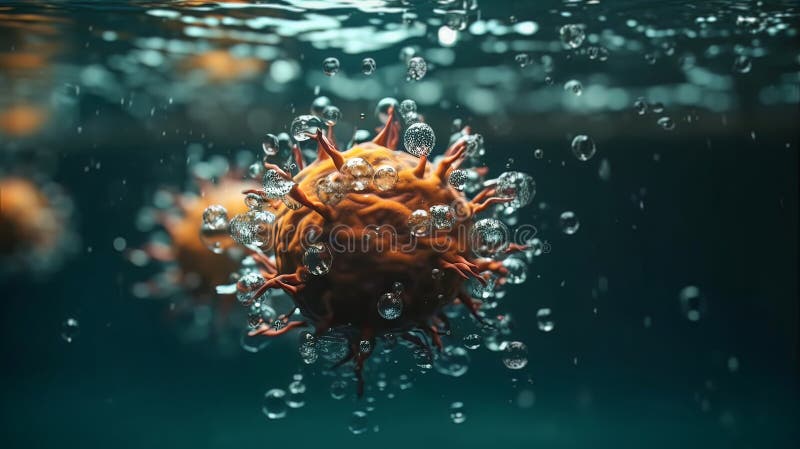 Microscopic Germs and Pathogens Stock Illustration - Illustration of ...