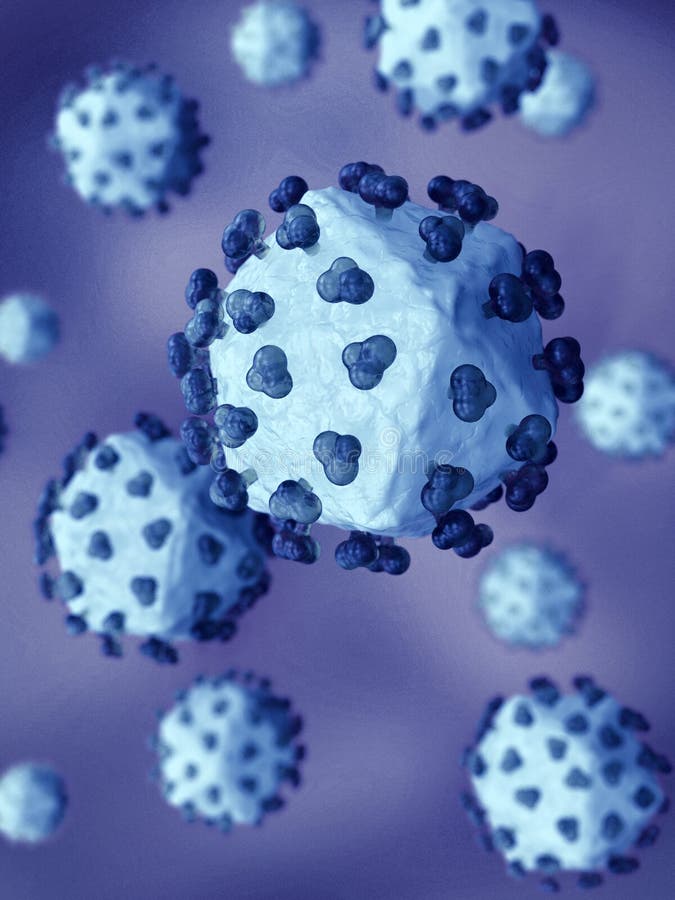 Virus Cells Breakout Negative Microscopic Image Stock Illustration ...