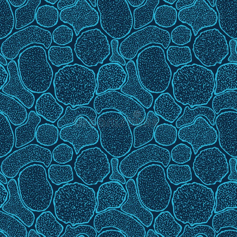 Virus Cells Seamless Texture, Microbes Stock Vector - Illustration of ...