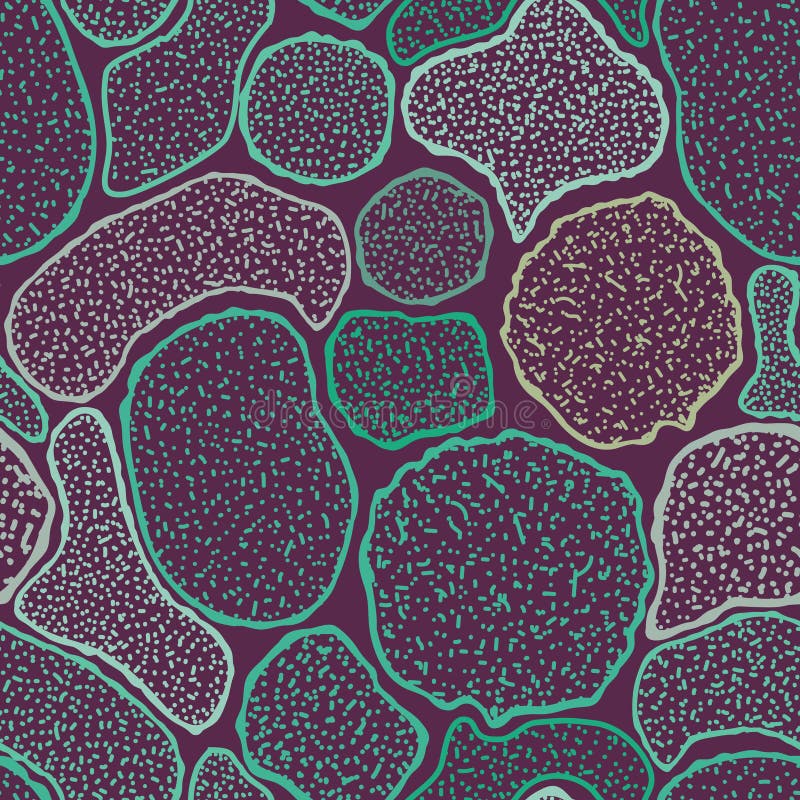 Virus Cells Seamless Texture Stock Vector - Illustration of design ...