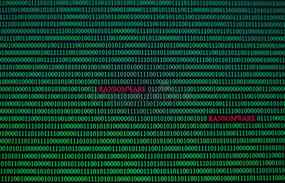 Virus Code in Computer Unsecured System. Network Stock Illustration ...