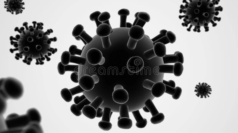 Virus Computer Generated 3d Render, Cronavirus Animation. Stock Video ...