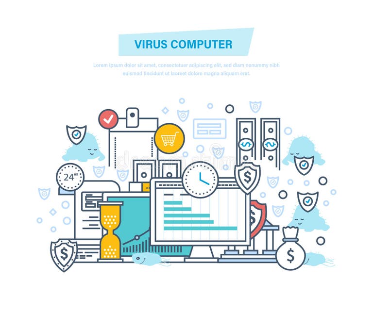 Virus Computer, Protection, Attack. Protection of Data, Payments ...