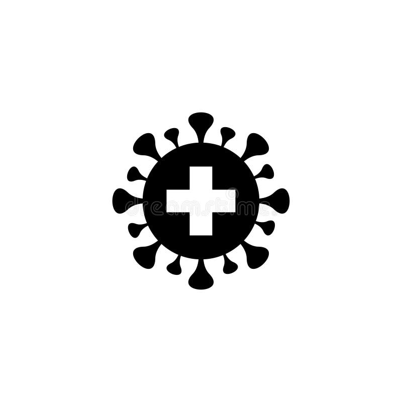 Virus Corona Logo Vector Design Stock Vector - Illustration of hospital ...