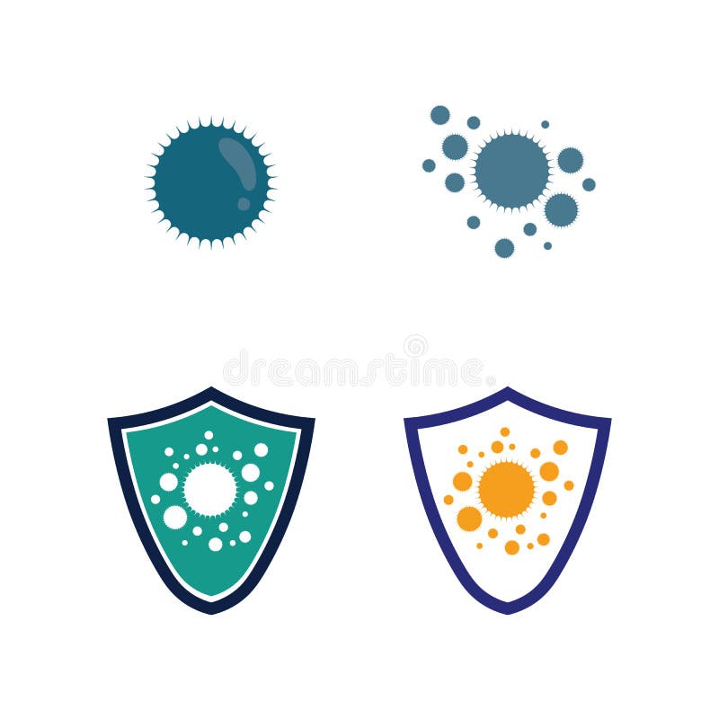 Virus, Corona Virus Vector and Mask Design Logo Icon Stock Illustration ...