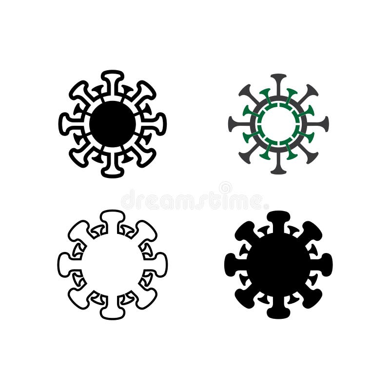 Virus Corona Virus Vector and Mask Design Logo Viral Stock Vector ...