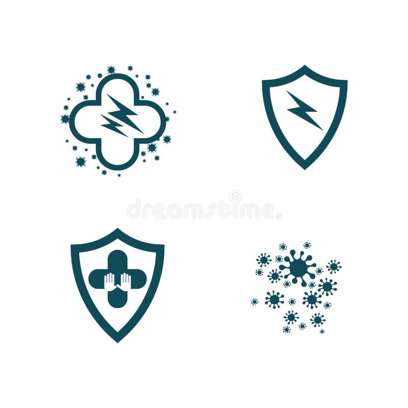 Virus Corona Virus Vector and Mask Design Logo Viral Stock Illustration ...