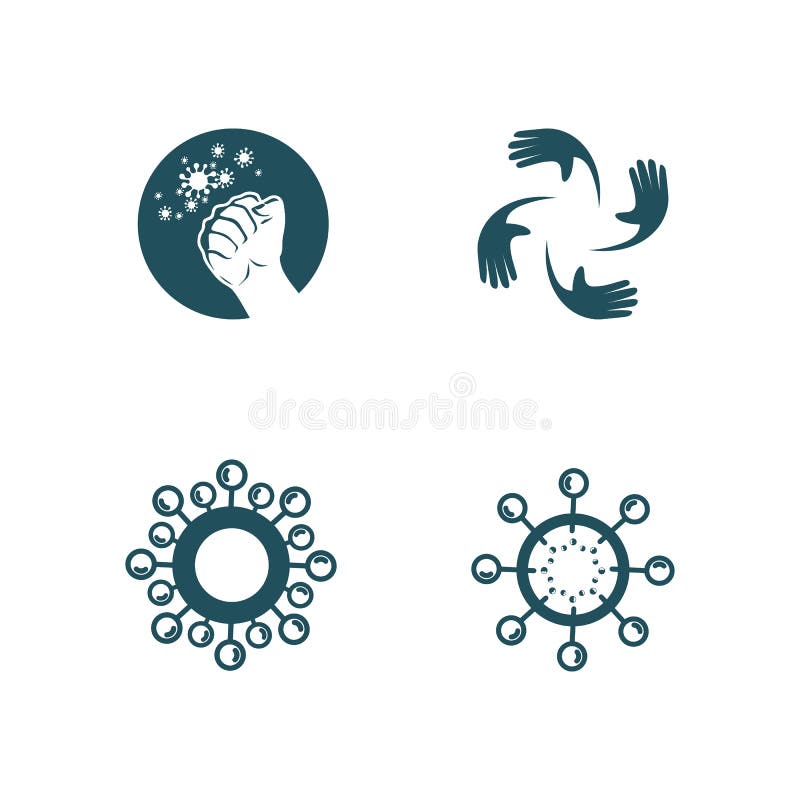 Virus Corona Virus Vector and Mask Design Logo Viral Stock Illustration ...