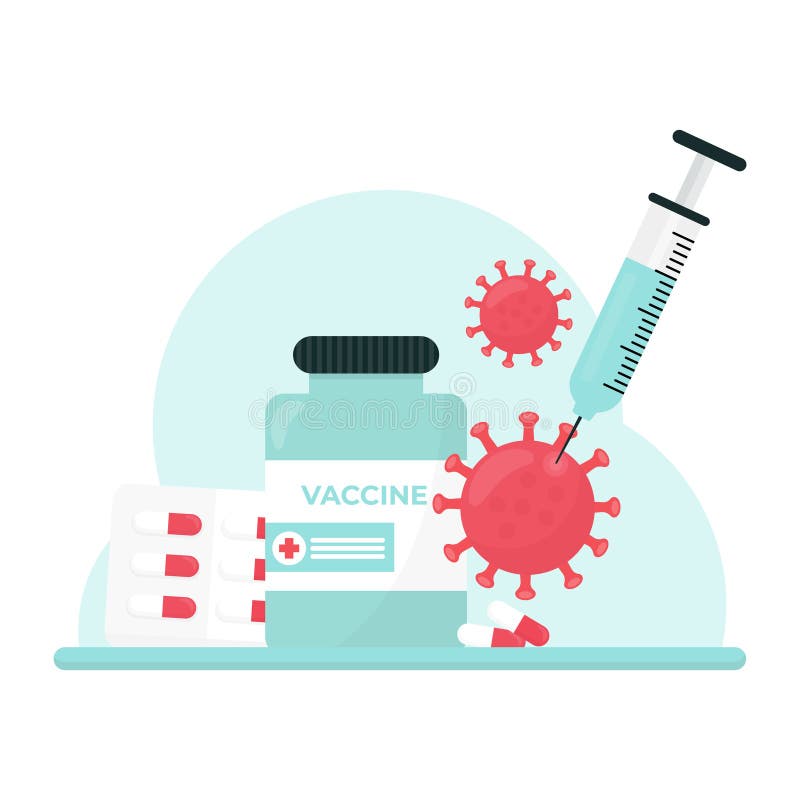 Virus Cure Concept Vector Illustration Stock Illustration ...