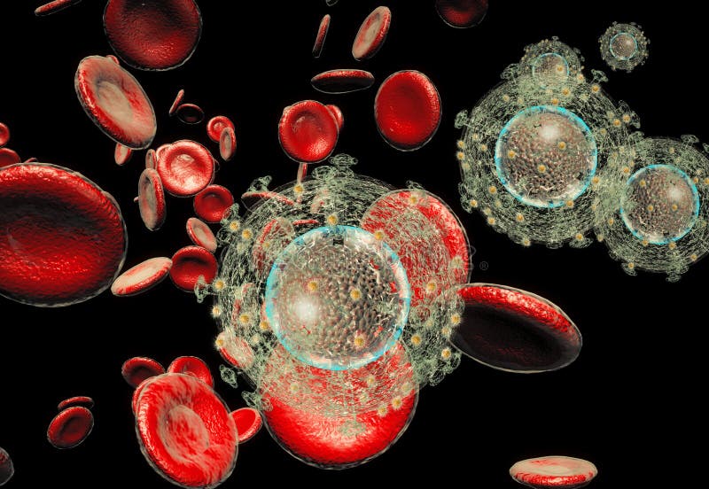 Virus d'HIV de SIDA illustration stock. Illustration du écart - 60304481