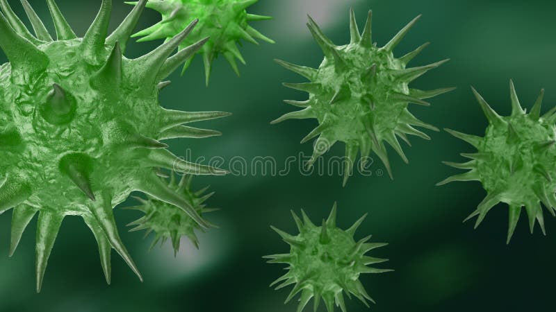 Virus 3d Model, Illustration Stock Photo - Image of sickness, epidemic ...