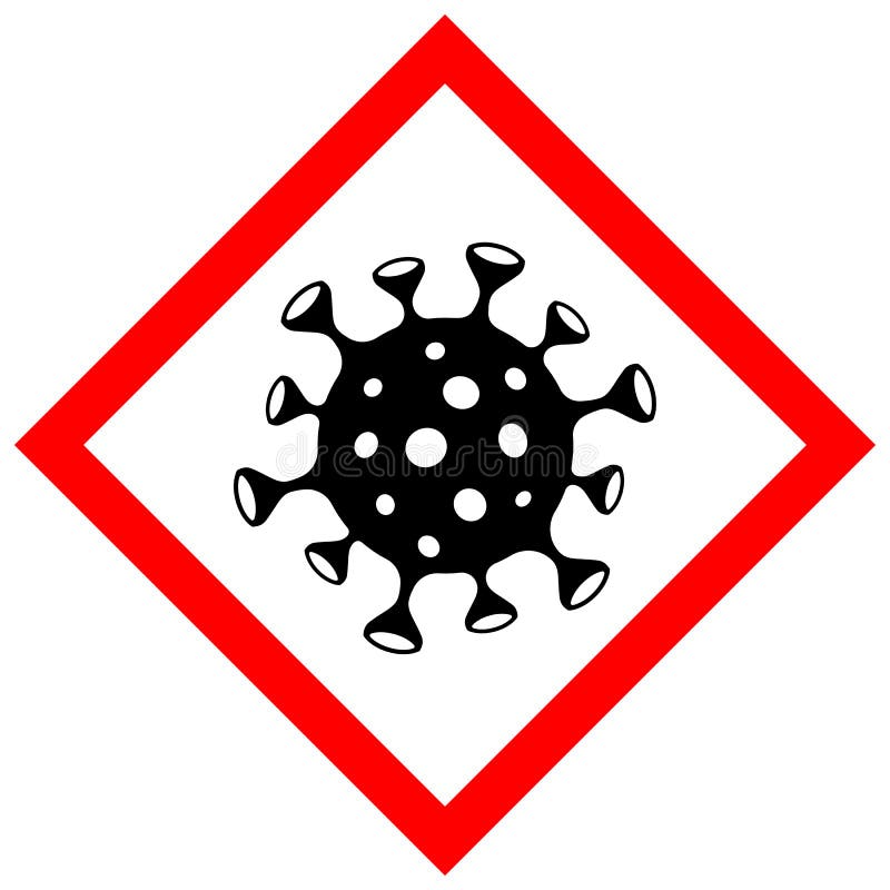 Virus Danger Sign, Biological Hazard Stock Vector - Illustration of ...