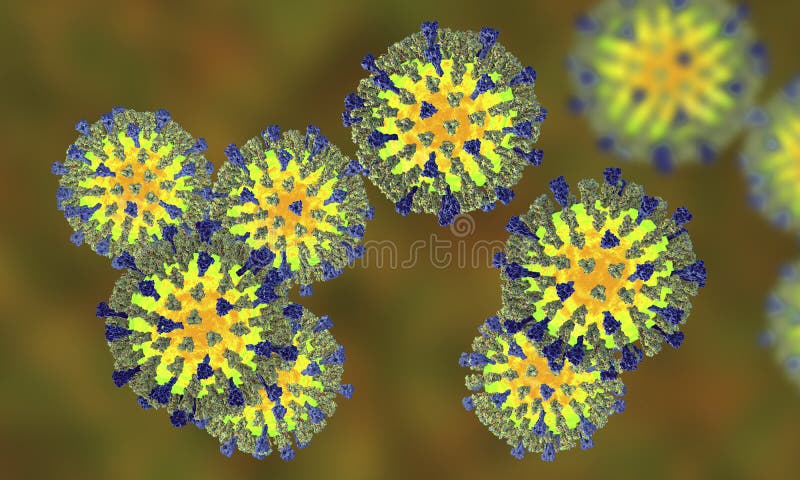 Virus De La Rougeole Illustration Illustration Stock - Illustration du ...