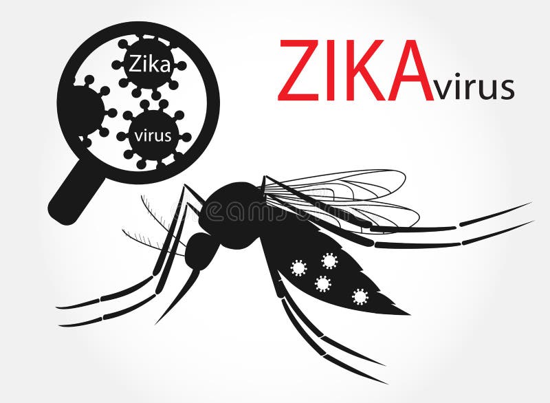 Virus de Zika ilustración del vector. Ilustración de fiebre - 77744633