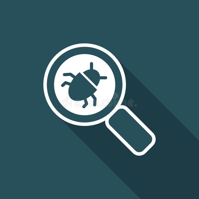 Hallazgo Del Virus - Icono Del Web Del Vector Ilustración del Vector ...