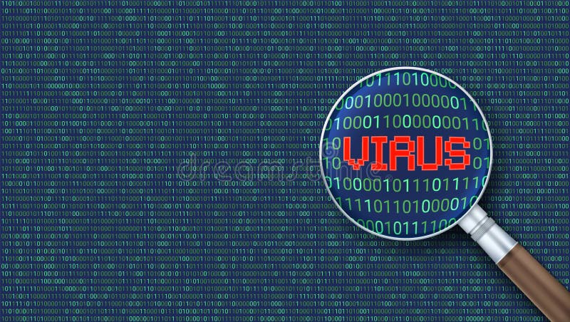 Virus Detected Alert Message Scanning And Identifying Computer Virus Inside Binary Code Listing 3860