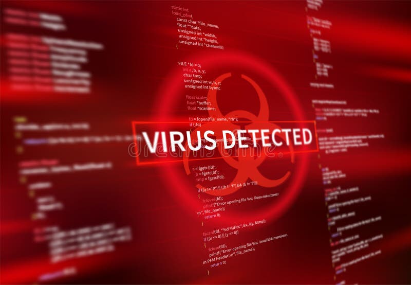 Virus Detected Warning Alert Message on Screen Stock Vector ... Virus Detected Warning Alert Message on Screen Stock Vector ...