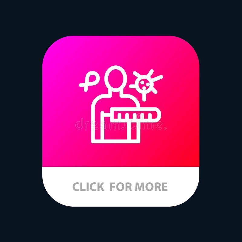 Virus Disease Health Check Stages Mobile App Button Android And Ios