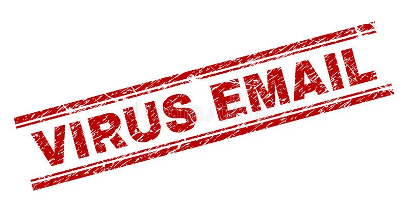 Grunge Textured VIRUS EMAIL Stamp Seal Stock Vector - Illustration of ...
