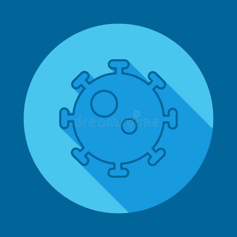 Virus Flat Long Shadow Icon. Element of Medicine Icon for Mobile ...