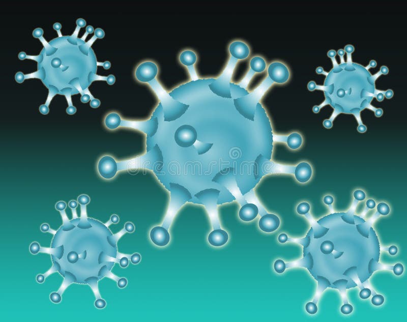 Virus Floating And Spreading Picture. Image: 4679003
