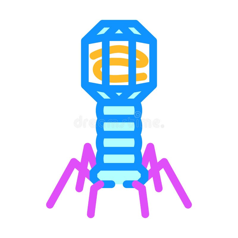 Virus Genetic Engineering Color Icon Vector Illustration Stock Vector ...