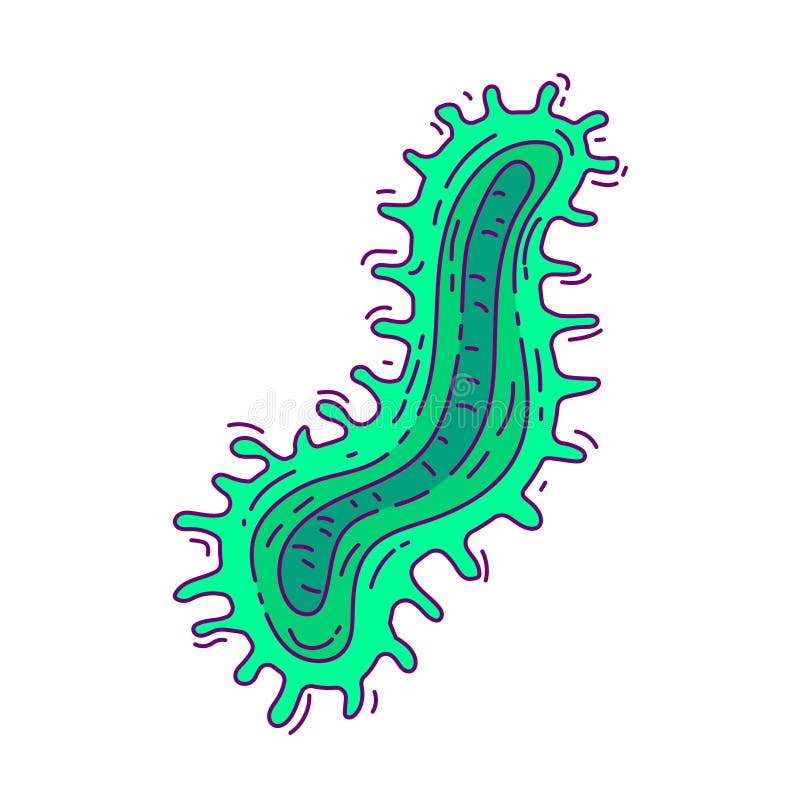 Virus Germs and Bacteria Design Vector Objects Illustration Character ...