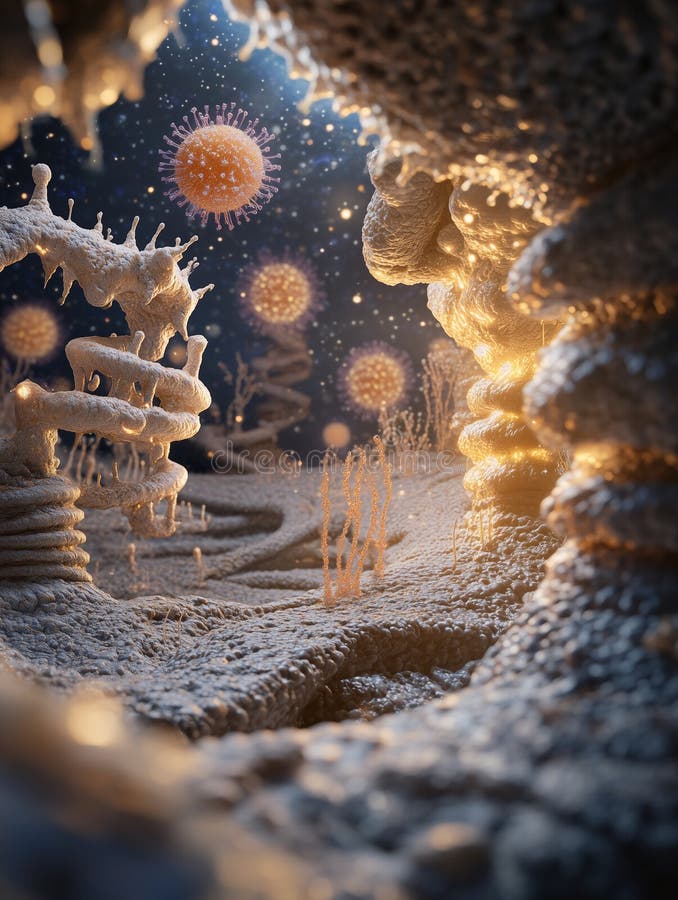 Virus Graveyard Discovered Beneath Decayed Cell Structure Revealing ...