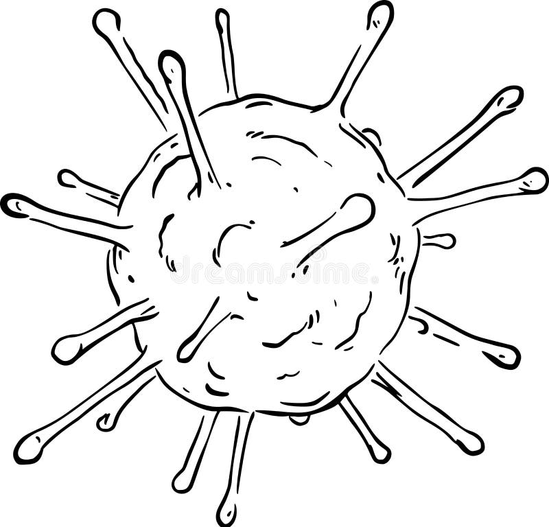 Virus, Hand Draw Vector Illustration Art Stock Illustration ...