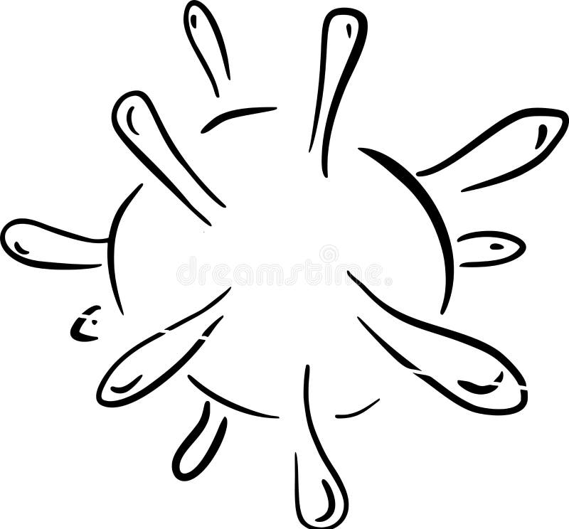 Virus, Hand Draw Vector Illustration Art Stock Vector - Illustration of ...