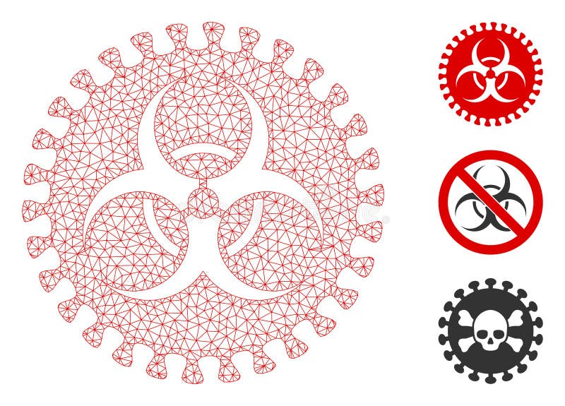 Virus hazard symbol stock illustration. Illustration of scientific ...