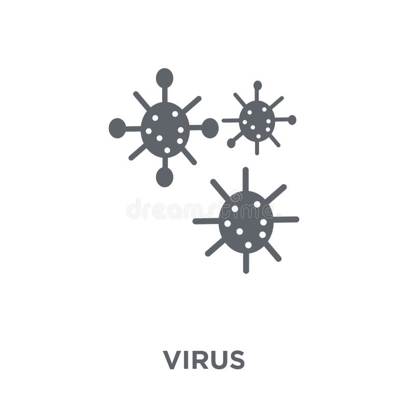 Virus Icon from Collection. Stock Vector - Illustration of micro ...