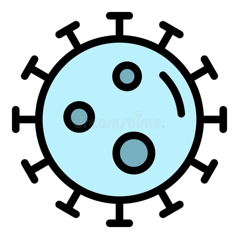 Virus Icon Color Outline Vector Stock Vector - Illustration of biology ...