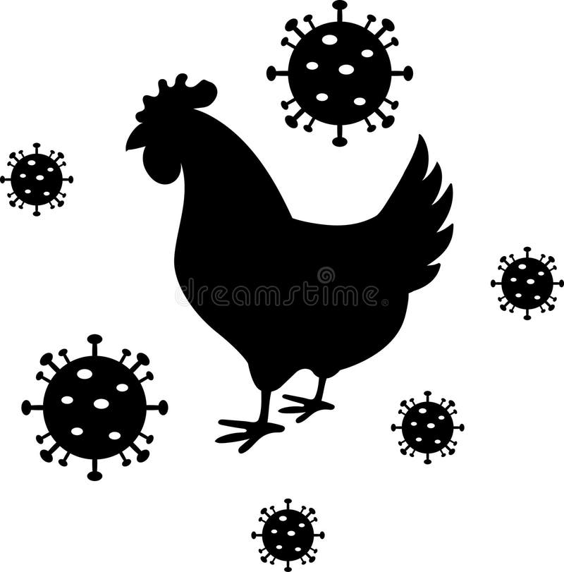 Virus Icon. Flat Microbe on White Background. Corona Virus Symbol. Germ ...