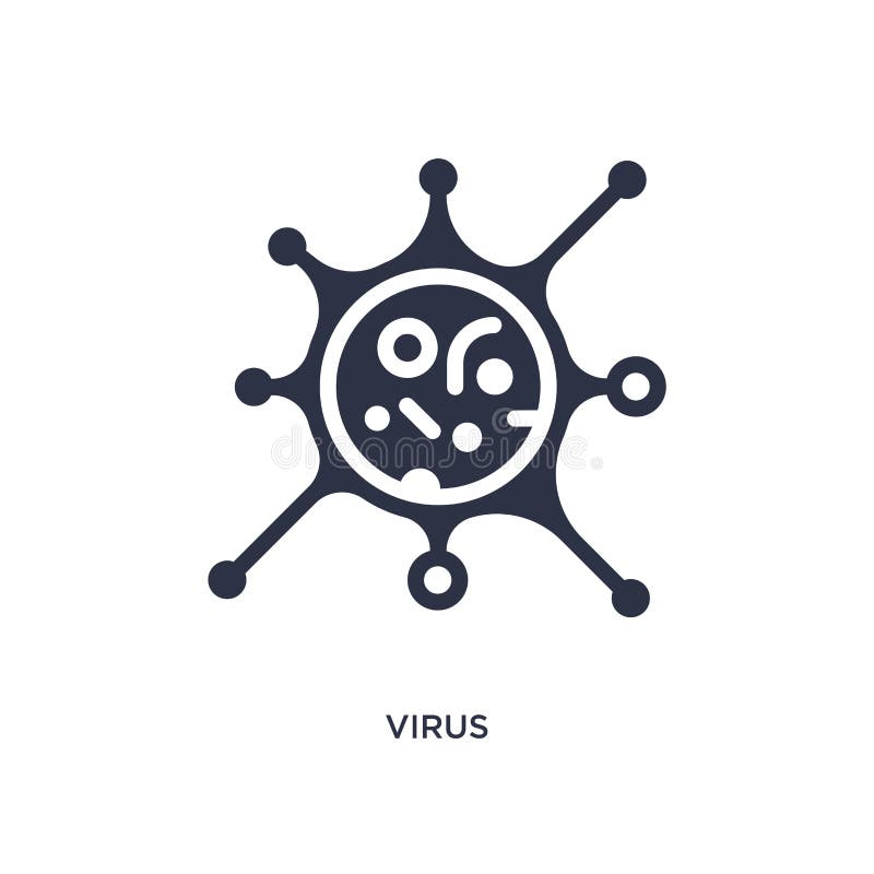 Virus Icon On White Background. Simple Element Illustration From ...