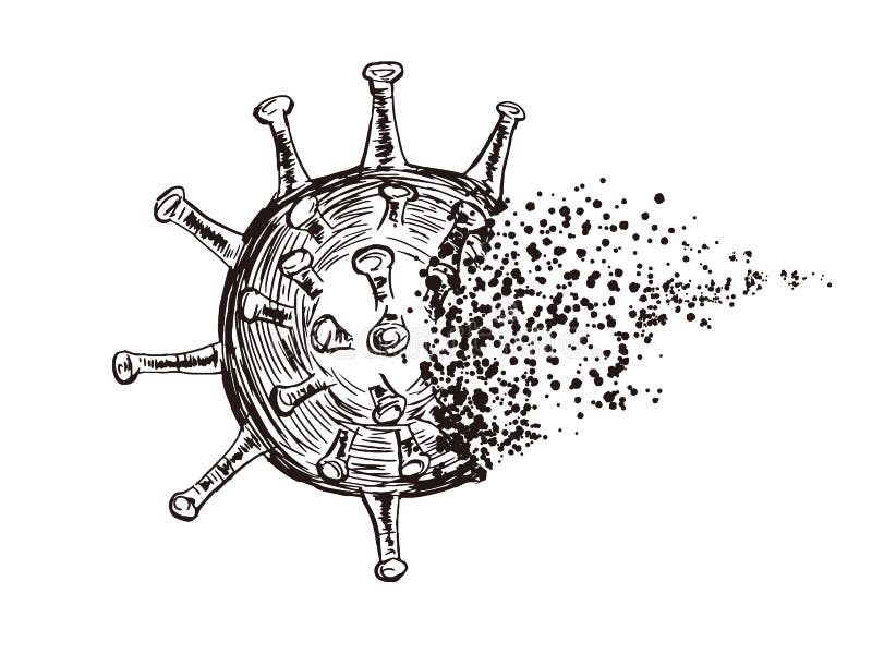 Virus Illustration Hand Drawing Stock Vector - Illustration of virus ...