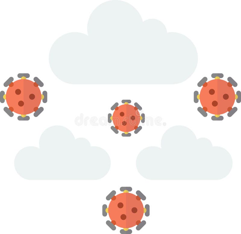 Virus Illustration in Minimal Style Stock Vector - Illustration of ...