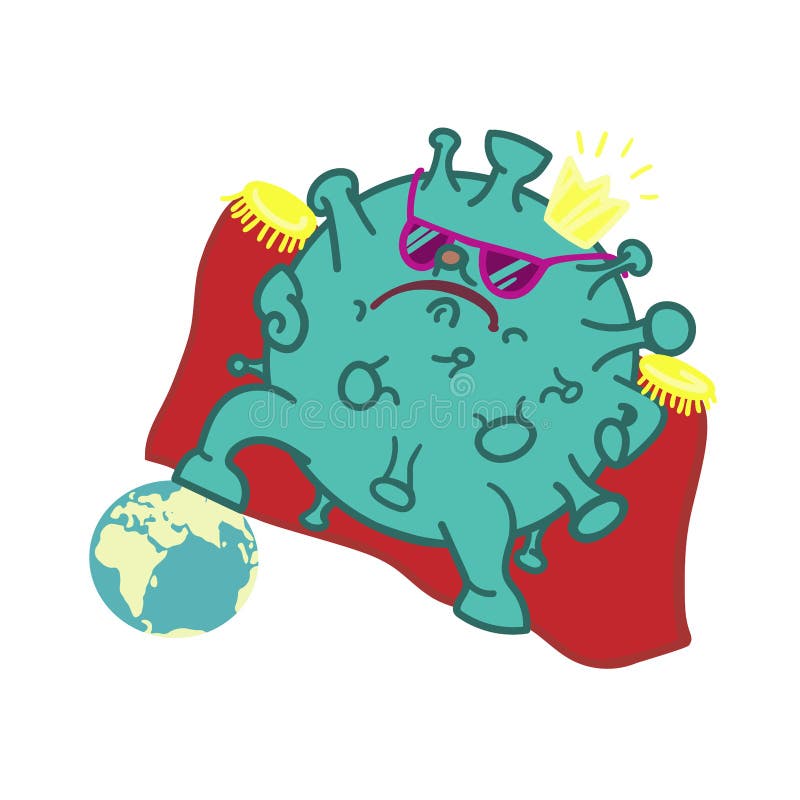 This Virus Imagines Itself To Be the Winner of the World. Vector Stock ...