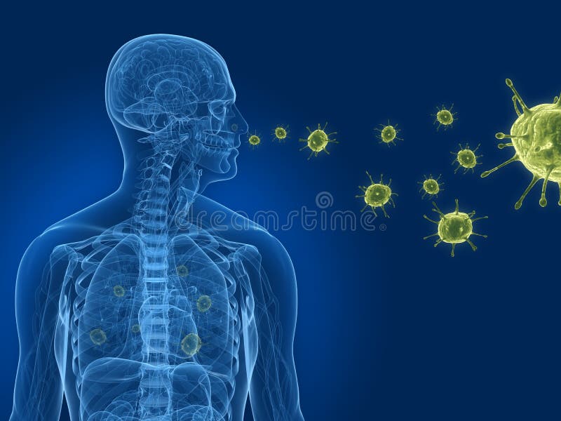 Virus infection stock illustration. Illustration of biology - 14135858