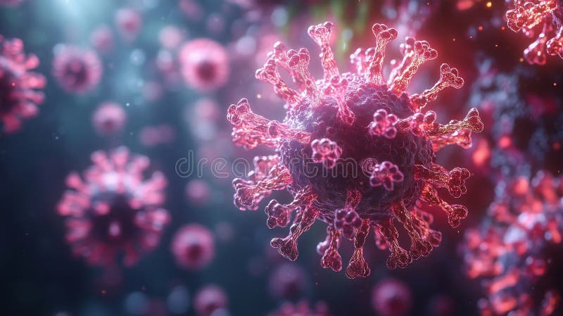 Virus Infection and Disease Pathogen Research Stock Image - Image of ...