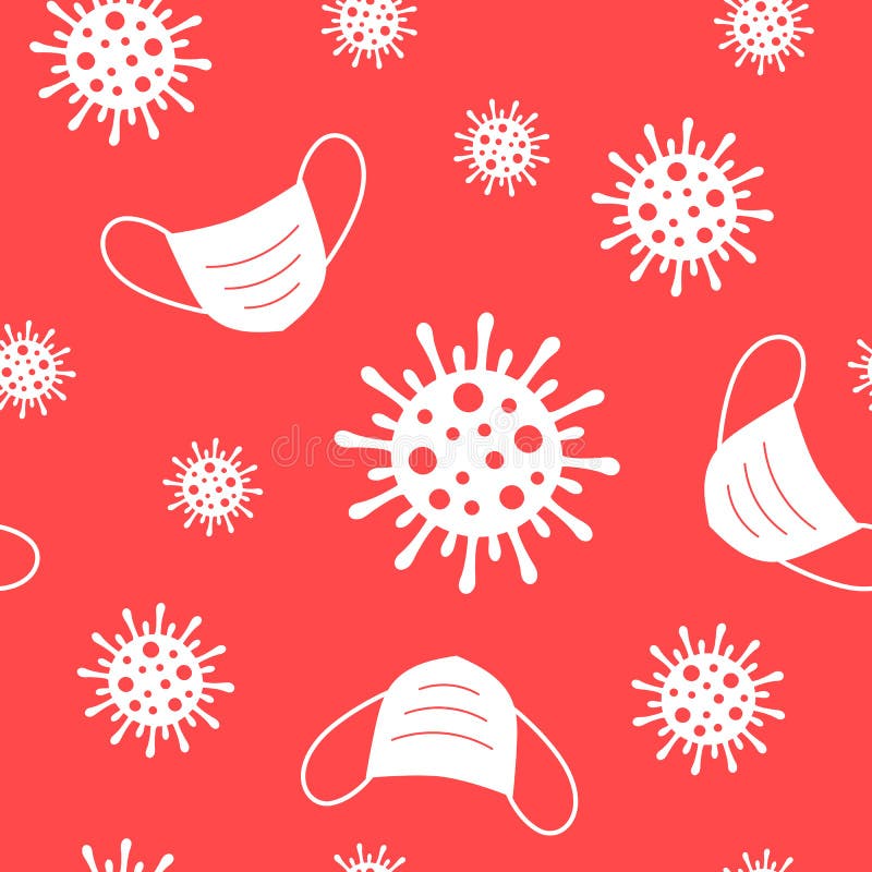 Virus Infection Seamless Pattern. Coronavirus Epidemic Covid-19 Stock ...
