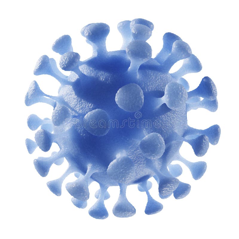 Virus Isolated on White Background. 3D Rendered Illustration Stock ...
