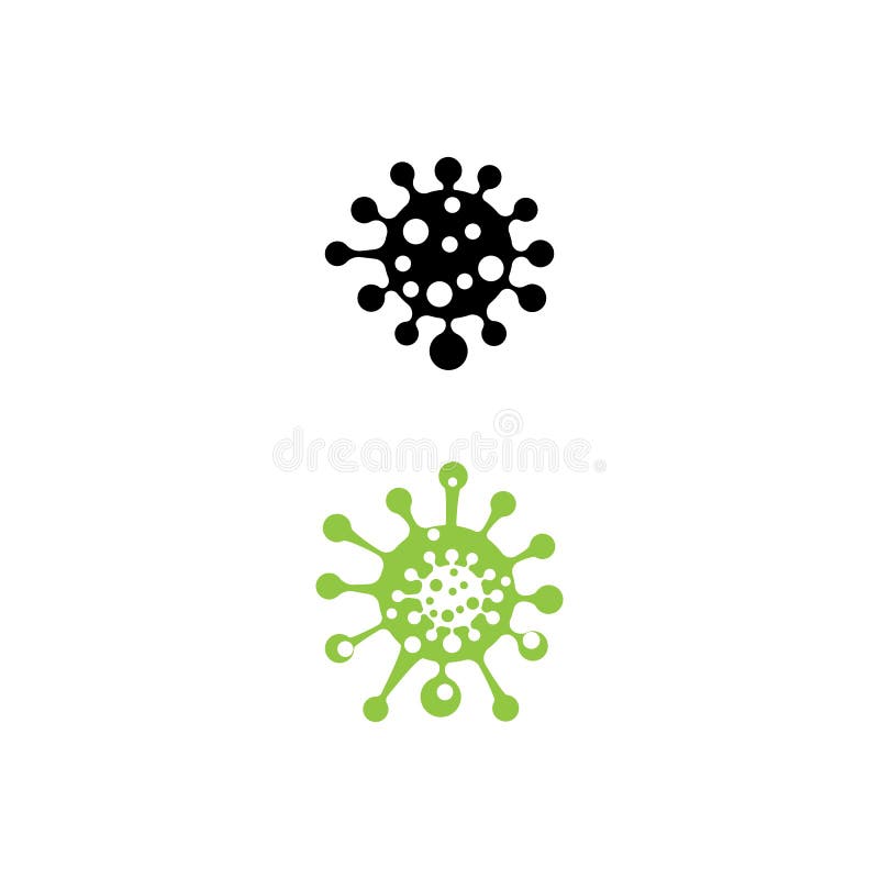 Virus Logo Template Vector Symbol Stock Illustration - Illustration of ...
