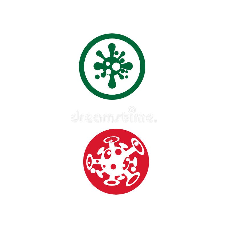 Virus Logo Template Vector Symbol Stock Vector - Illustration of micro ...