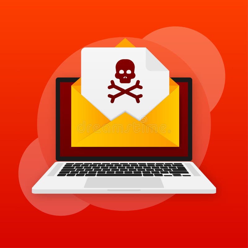 Virus Message in Flat Style. Vector Design. Flat Design. Vector Graphic ...