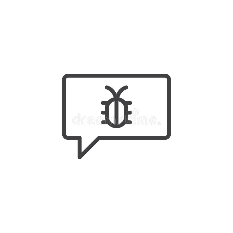 Virus Message Raster Icon Flat Illustration Stock Illustration ...