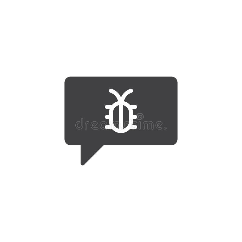 Virus Message Raster Icon Flat Illustration Stock Illustration ...