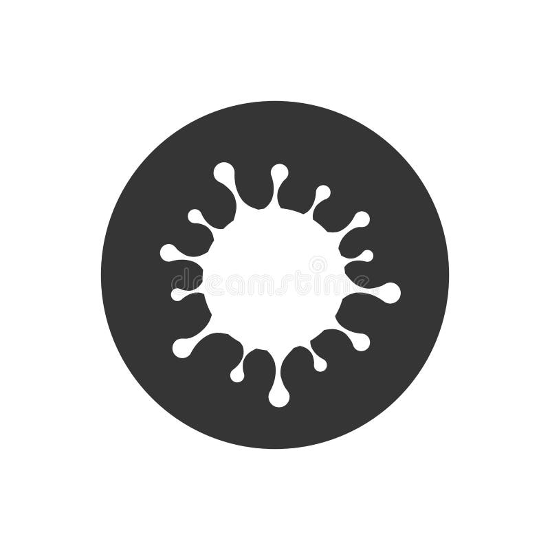 Virus, Microbe, Bacterium Icon Isolated On White. Vector Stock Vector ... Virus, Microbe, Bacterium Icon Isolated On White. Vector Stock Vector ...