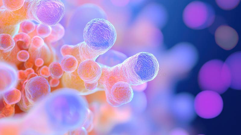 Virus Microscopic View of Bacteria Undergoing Cell Division and ...